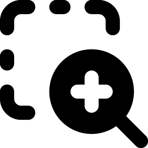 Zoom in area filled icon svg png free download